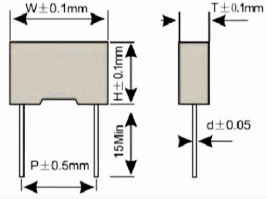 2.2uF PBT BOX Metallized Polypropylene Film Capacitor Fire Retardant